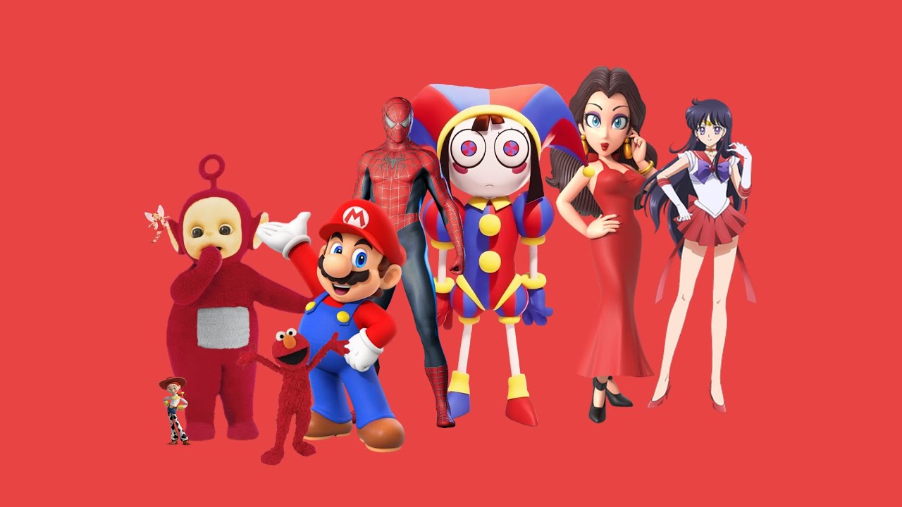 Red Characters sing Bad Apple - YouTube