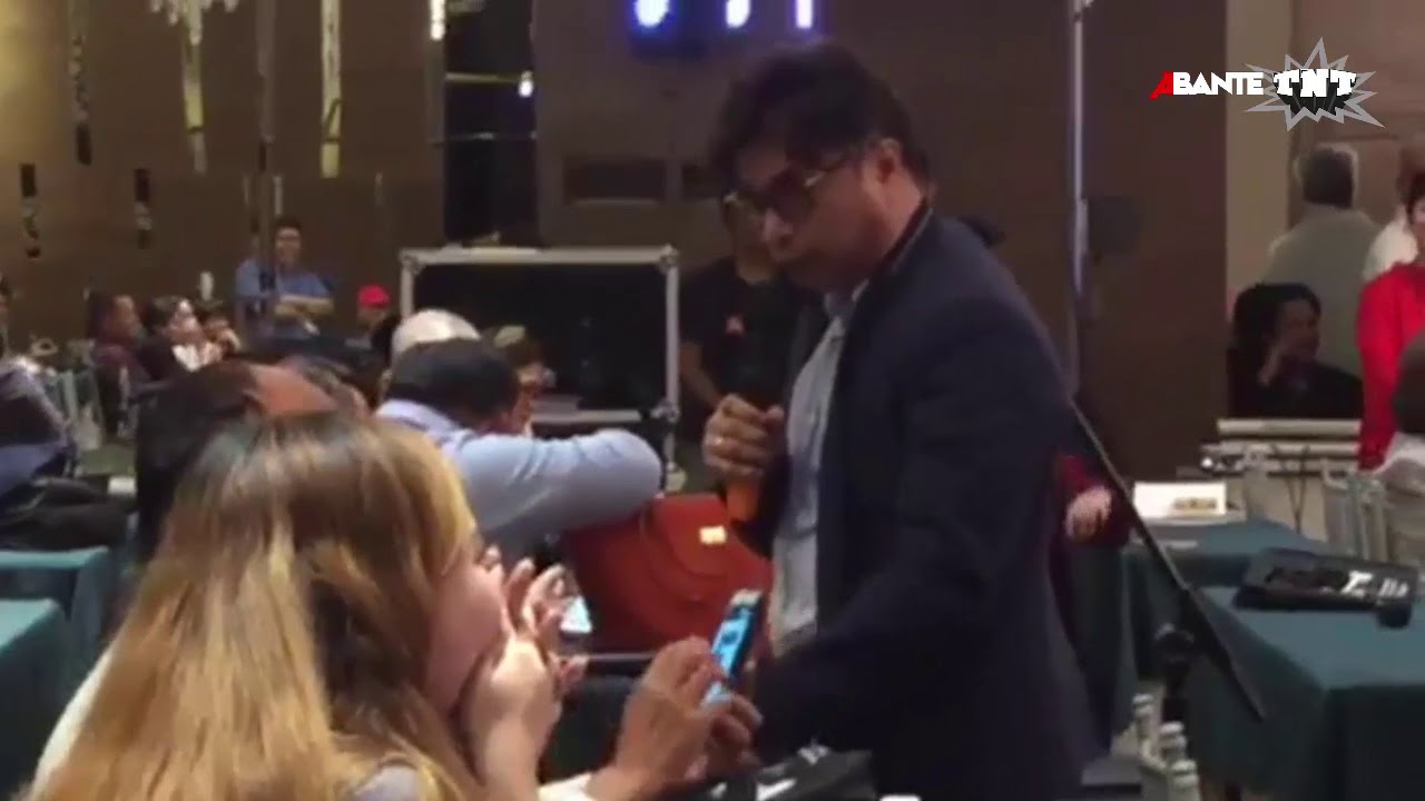 Arnel Ignacio naging comedian sa media conference - YouTube