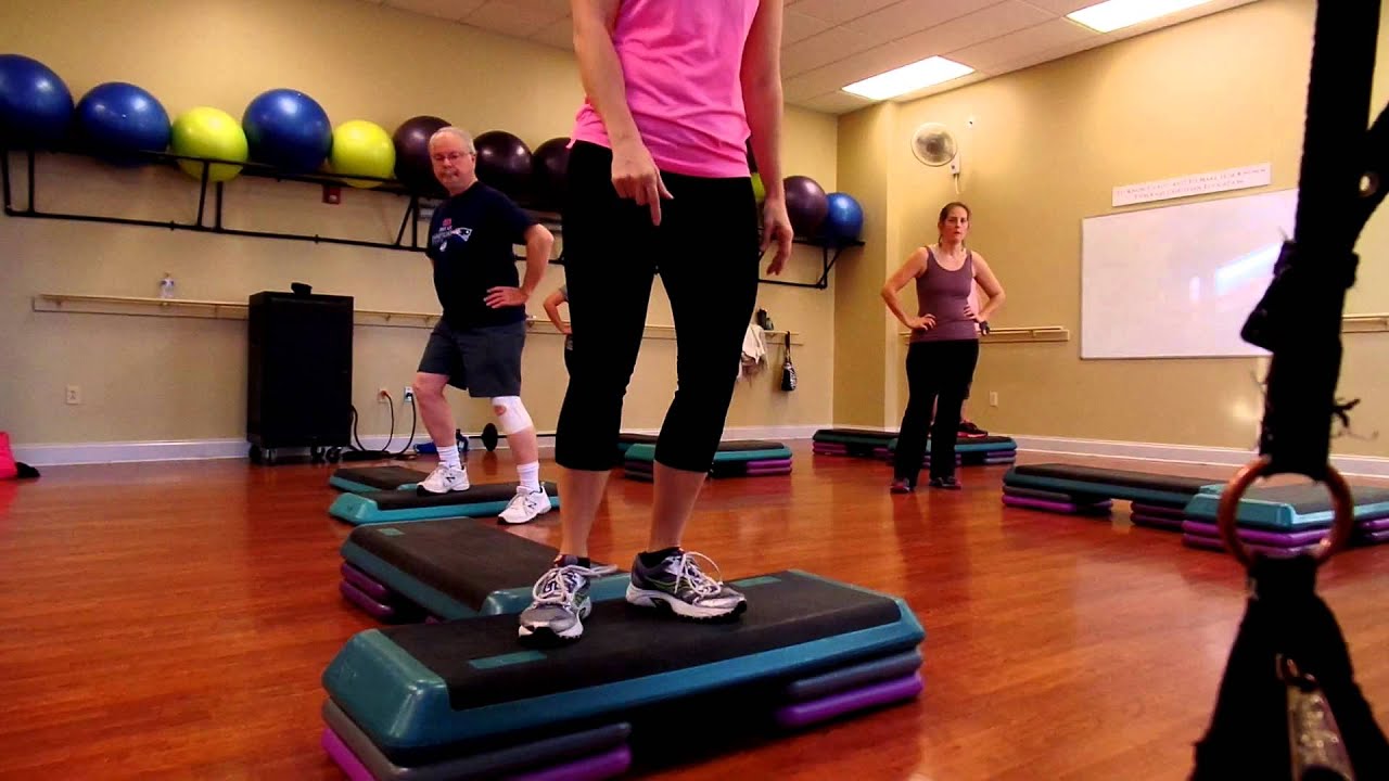 Double step aerobics - YouTube