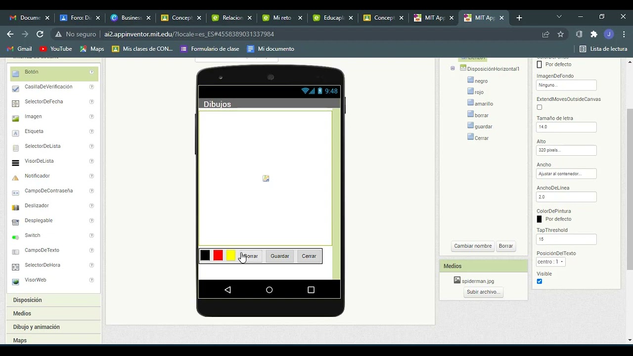 APLICACIÓN DE DIBUJO CON APP INVENTOR - YouTube