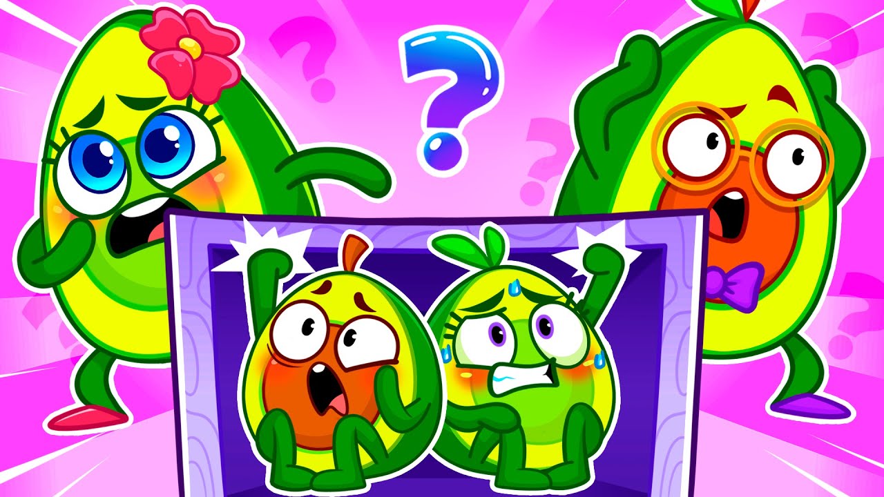 Play Hide and Seek at Home with Baby Avocado🏡🤩 || Safety Tips Cartoons ...