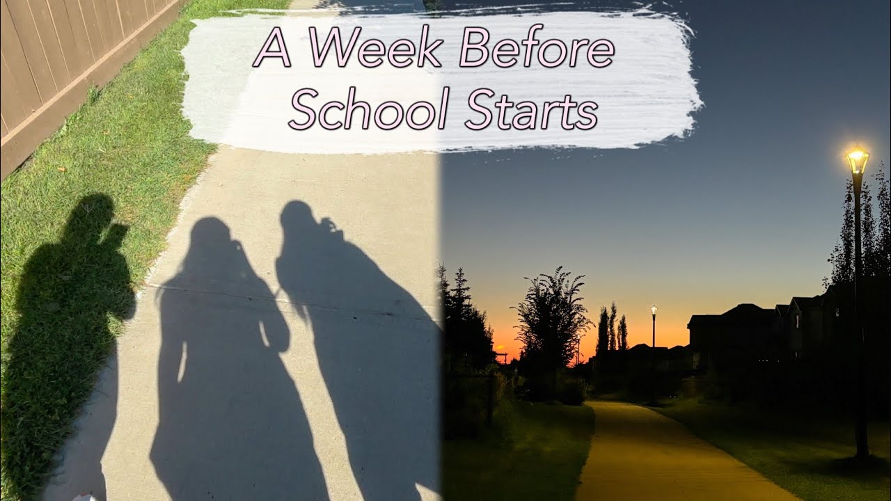 weekly vlog a week before school starts - YouTube