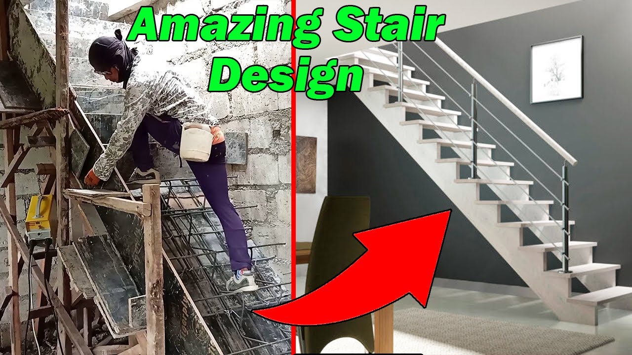 Paggawa ng hagdanan | Amazing stair design - YouTube