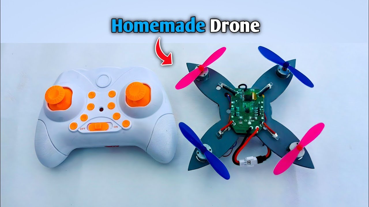 How To Make a Drone From PVC Pipe at Home I Homemade Quadcopter - YouTube