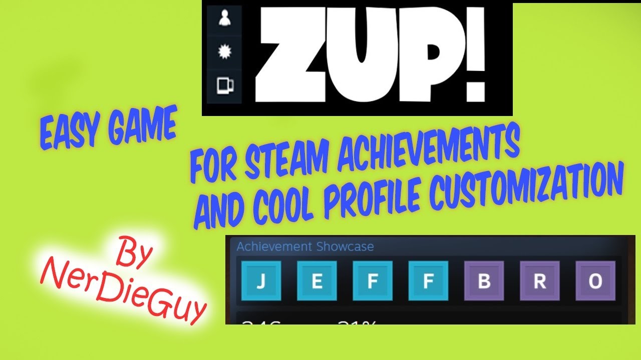ZUP! Gameplay Letter Achievements for Steam Profile - YouTube