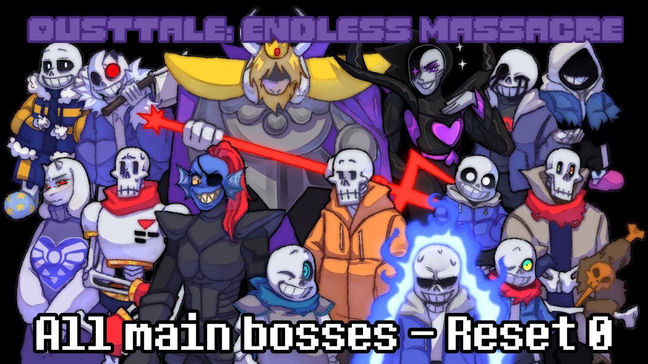 Roblox - Dusttale: Endless Massacre (All Main Bosses - Reset 0) - YouTube