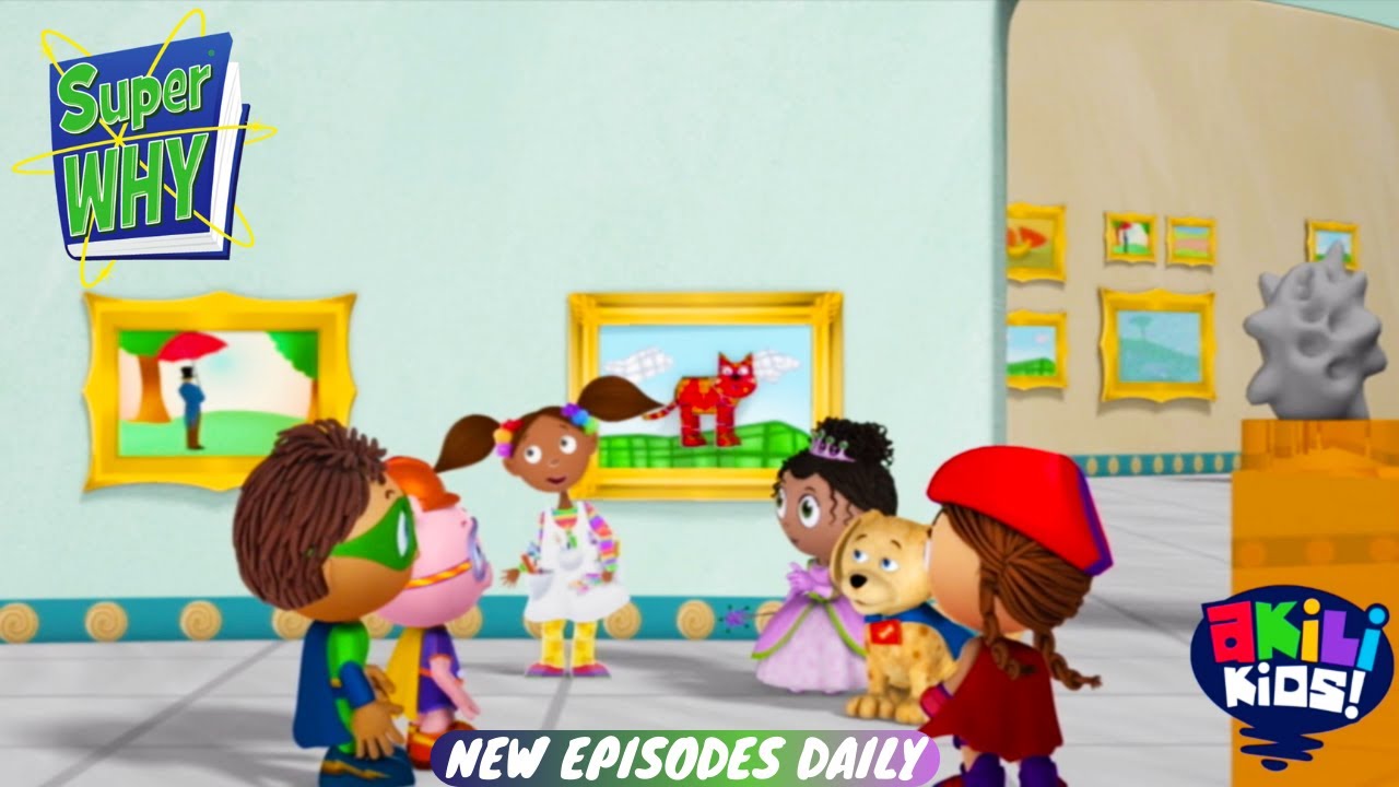 Super Why | The Magical Art Museum | Akili Kids! - YouTube