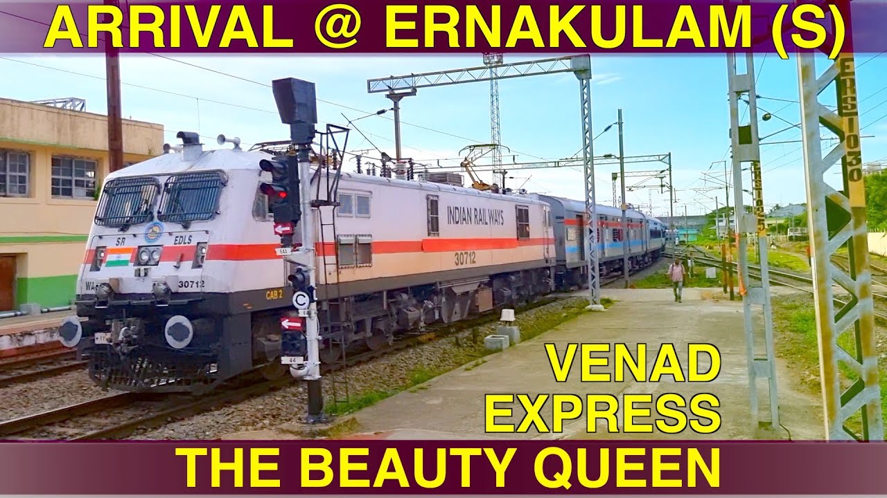 EDLS WAP7 🚂Hauling Venad Express | Venad Express Arriving Ernakulam ...
