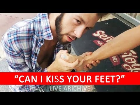 🗃️ Hampton Brandon In Miami Smelling And Kissing Random Girls Feet ( 16/06/18 )