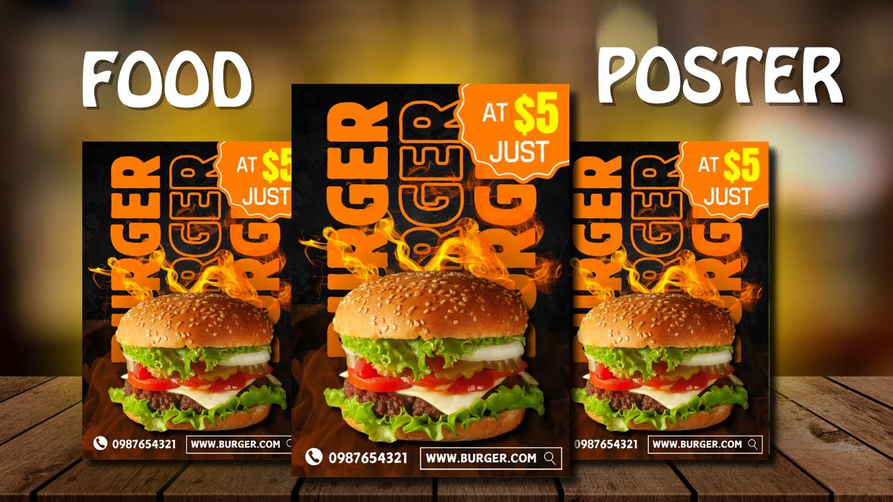How To Make Stunning Food Poster On Canva (Step-By-Step Guide) ! - YouTube