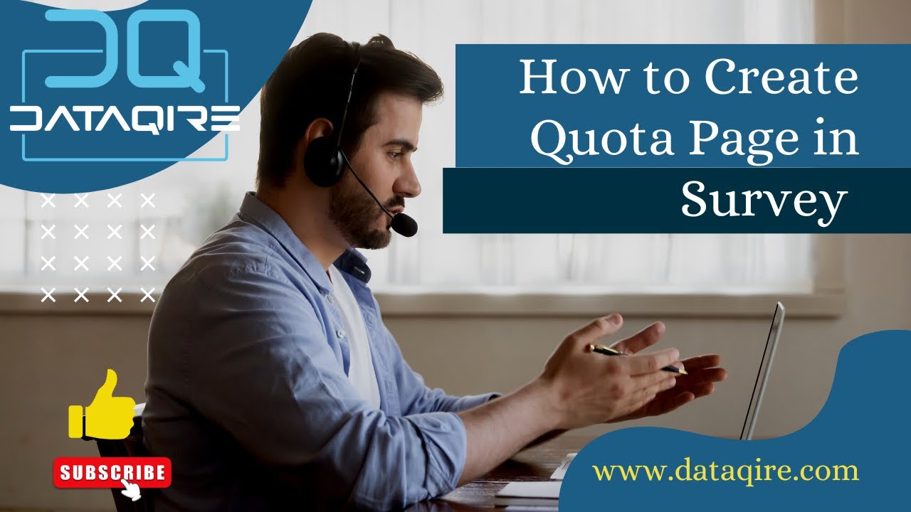 How to create Quota Page in survey | Quota Page programming in DataQire ...
