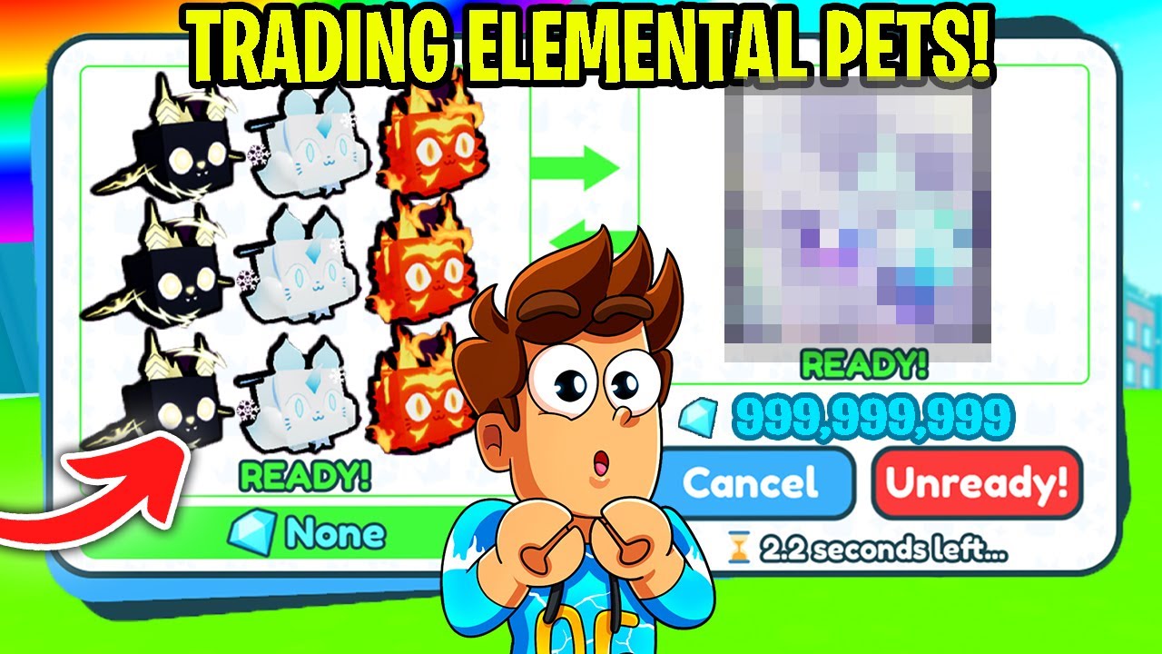 I trade ONLY EXCLUSIVE ELEMENTAL PETS In Pet Simulator X! - YouTube