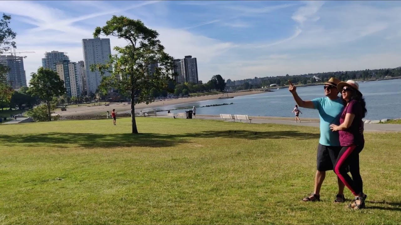 Morning walk at English Bay beach and Stanley Park Vancouver - YouTube