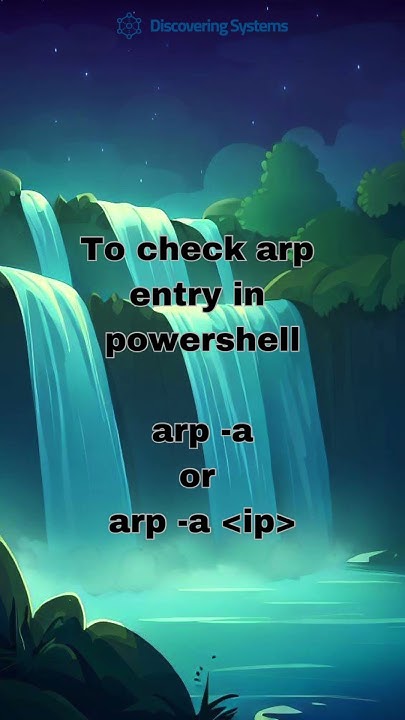 How To Check Add Or Delete Arp Entries Using Powershell Automation Windows