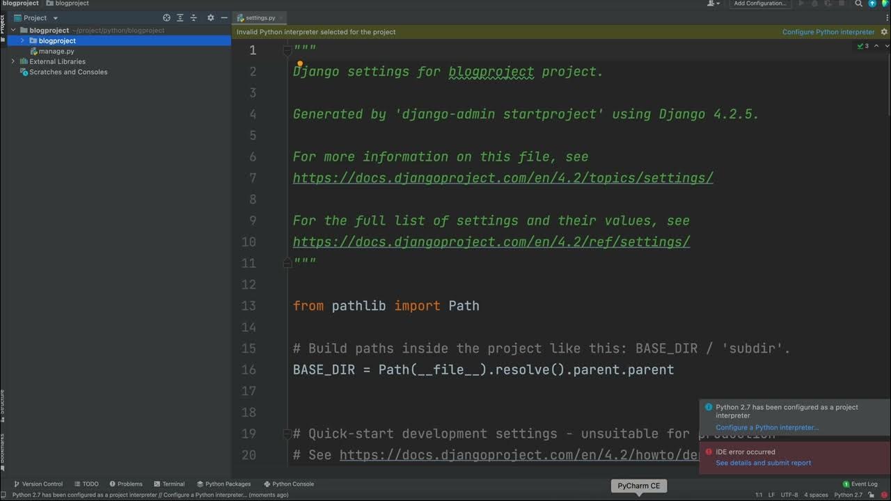 install django simple blog project | django | python | #1 - YouTube