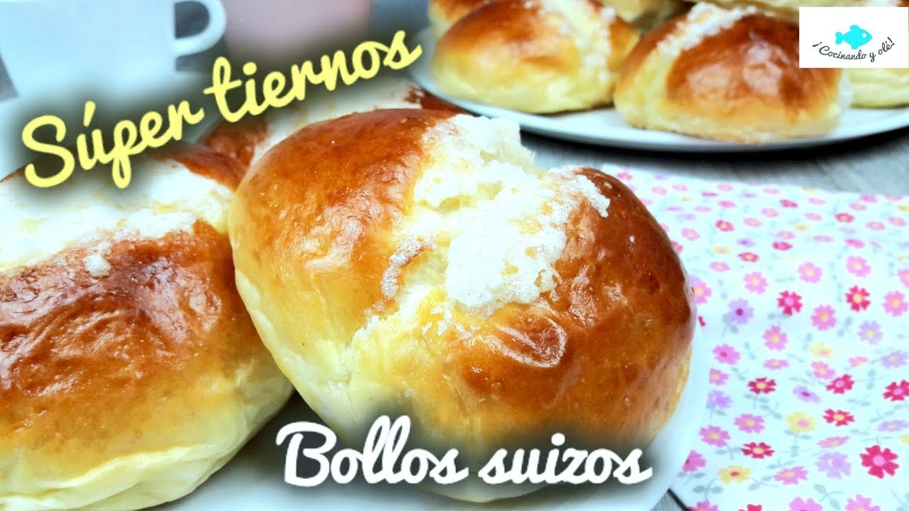 ⭐ BOLLOS SUIZOS ⭐ caseros. Súper esponjosos!! Bollos de pan dulce ...