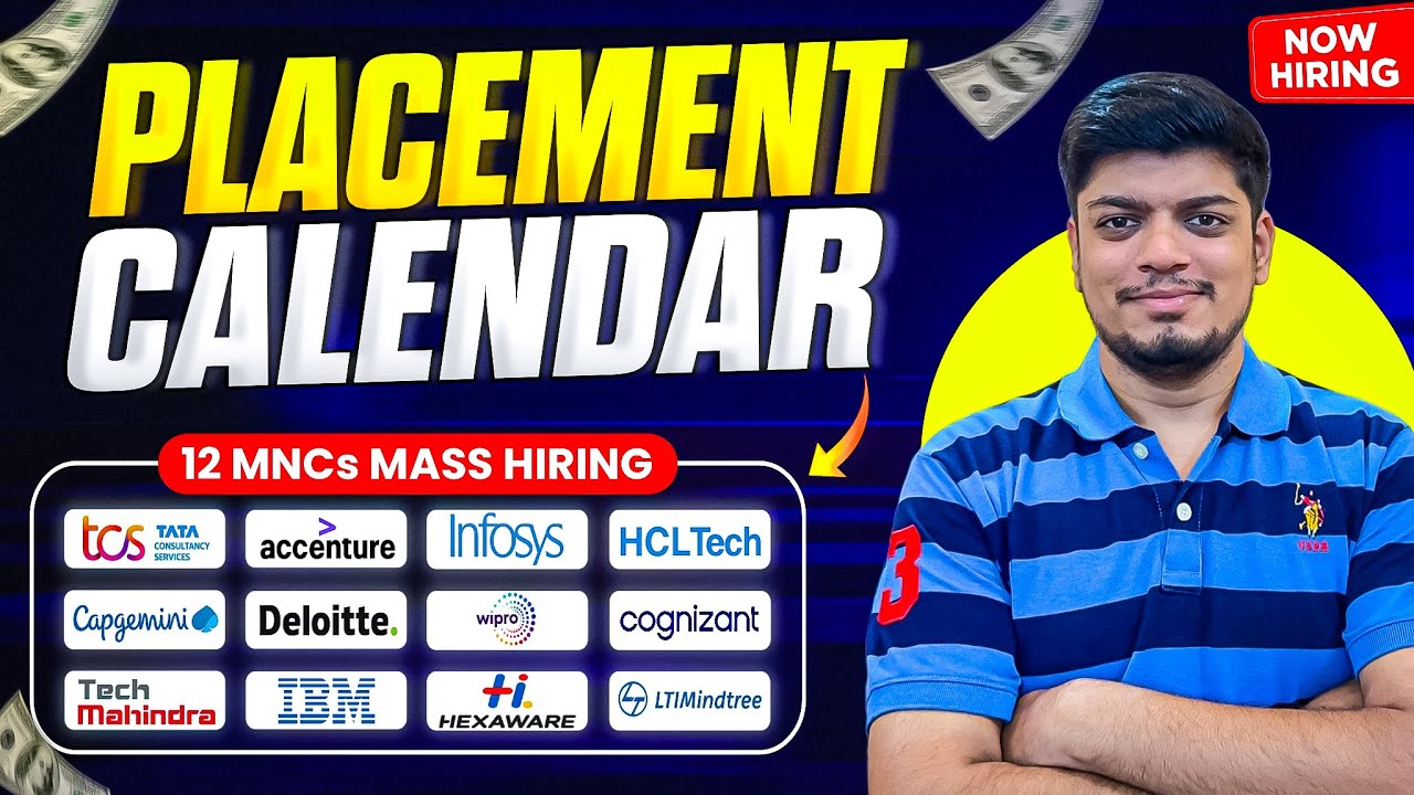 🔥MASS Hiring Placement Calendar (2025, 2026) | 12 Mnc's Hiring Calendar ...