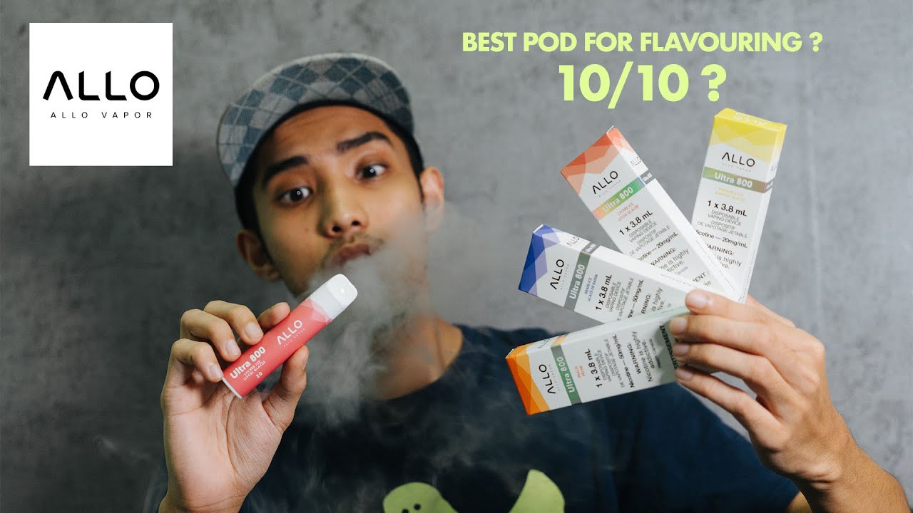 REVIEW : Best Disposable Pod of year 2021? Allo Vapor - YouTube