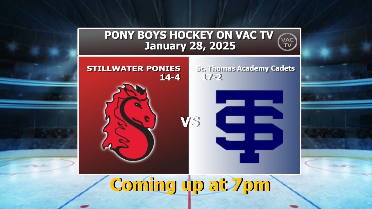 Stillwater Ponies Boys Hockey vs Saint Thomas Academy - January 28 ...