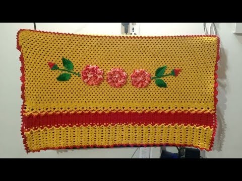 কুশিকাটার টেলিভিশন কভার। crochet TV cover. #crochet #chrochetpettern # ...