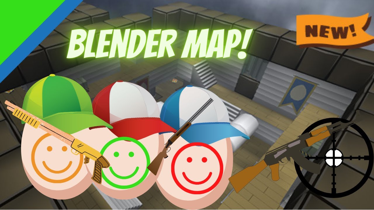 Playing In Shell Shockers BLENDER Map!🔥 - YouTube