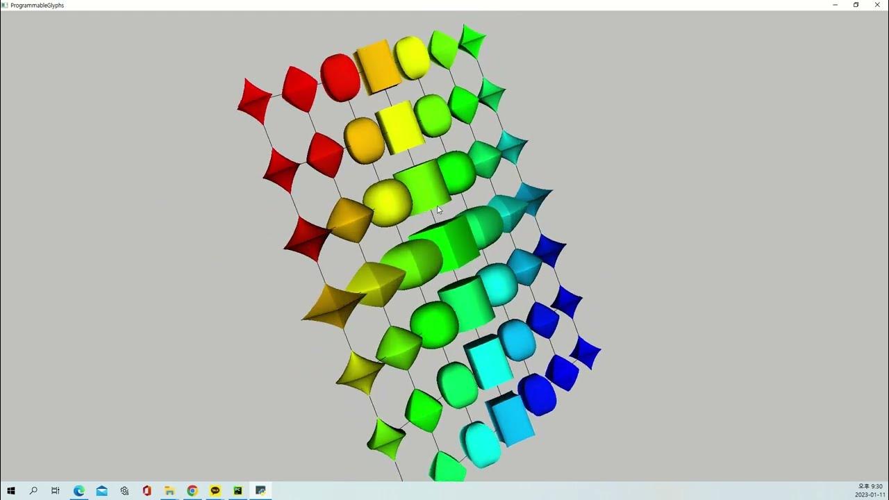 VTK Python Example - ProgrammableGlyphs - YouTube