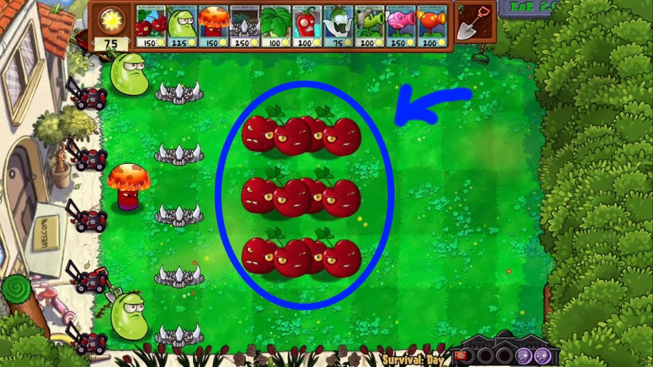 Explosive Pile of Cherries | Plants vs. Zombies Expanded And Enhanced ...