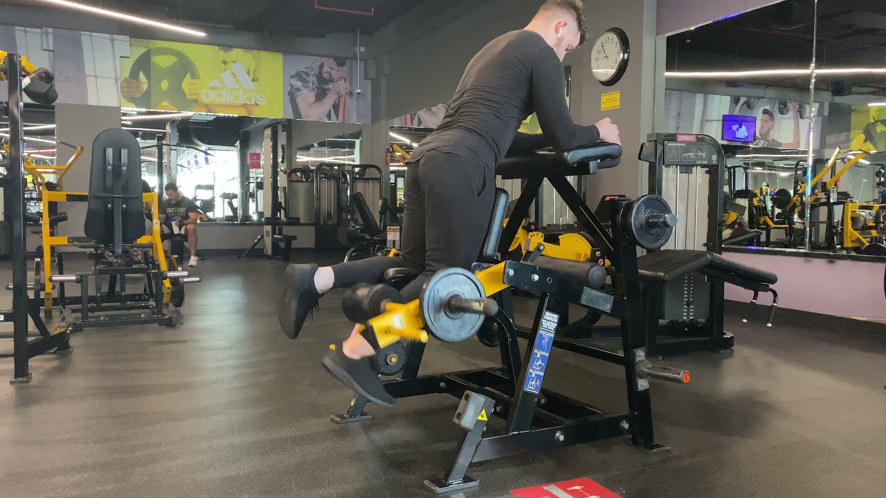 Standing Leg Curl Demonstration - YouTube