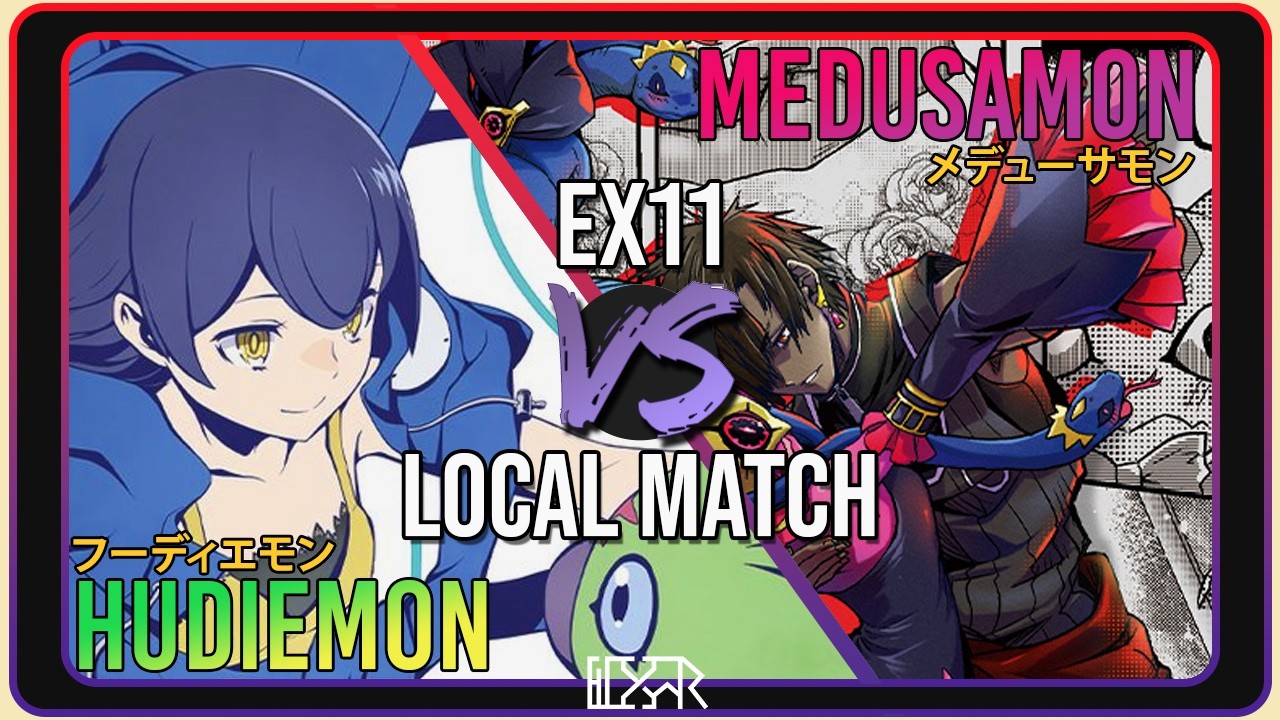 Hudiemon vs Medusamon [Digimon TCG EX11 Local FINALS] Match Commentary ...