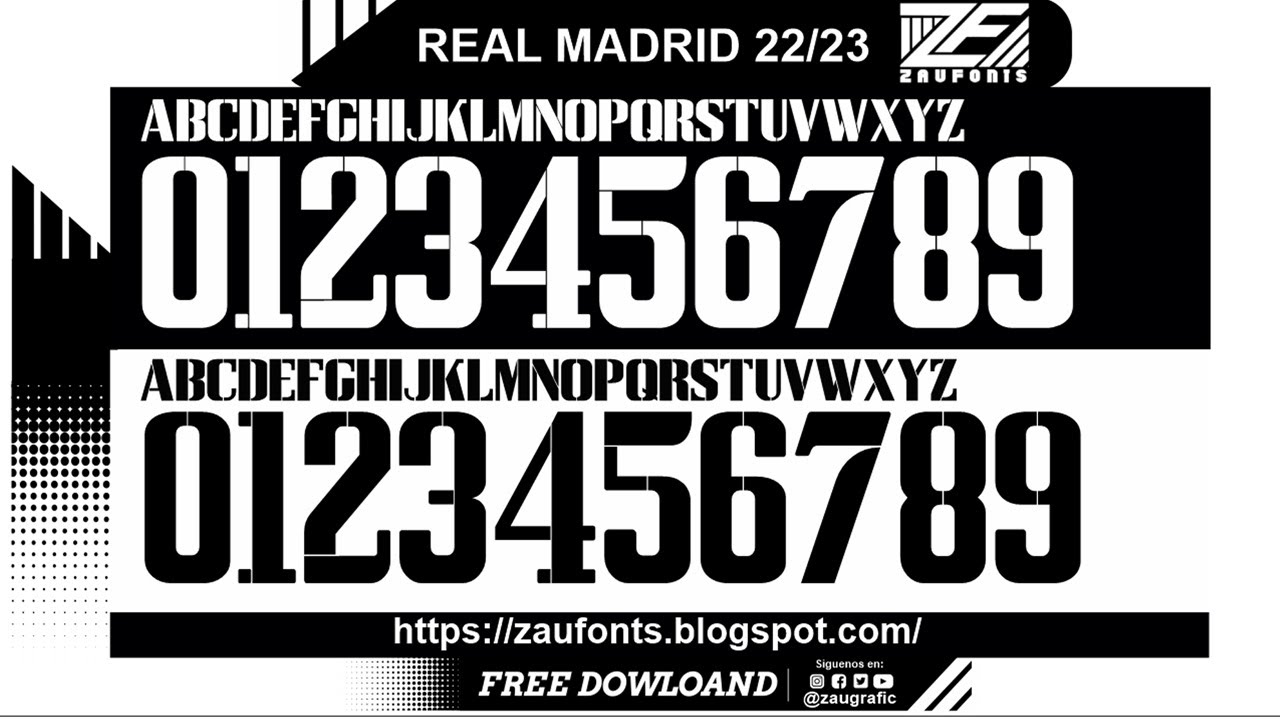 Real Madrid Font Real Madrid Vini Jr 23/24 Home Official Name And