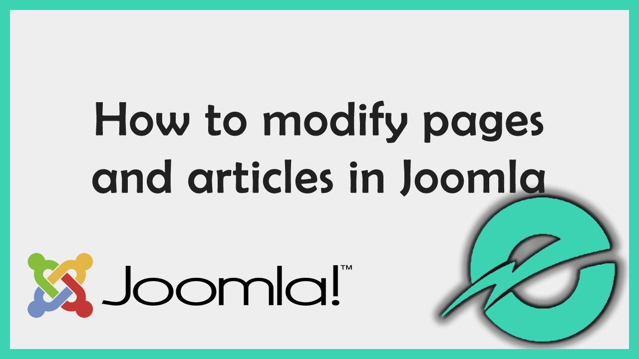 How To Change Pages And Articles In Joomla YouTube how-to-change-pages-and-articles-in-joomla-youtube