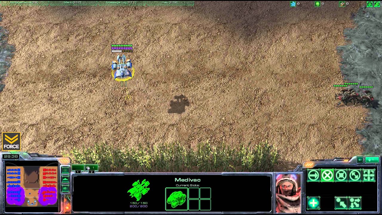 StarCraft 2 - Like A Boss: Tank Medivac Micro Avoiding Projectile ...
