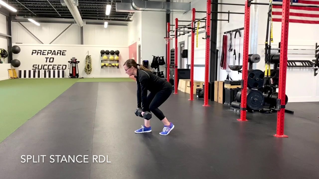 SPLIT STANCE RDL - YouTube