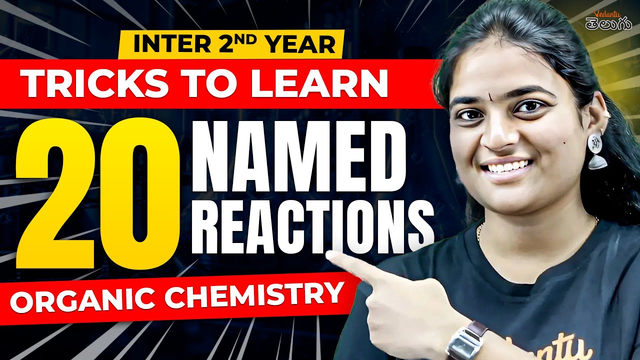 Inter 2nd Year Chemistry - 20 Named Reactions Tricks to Remember 🔥 | AP ...