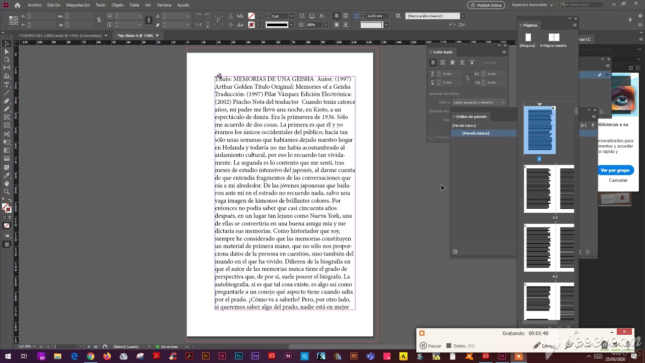 INDESIGN 1 MEMORIAS DE UNA GEISHA - YouTube