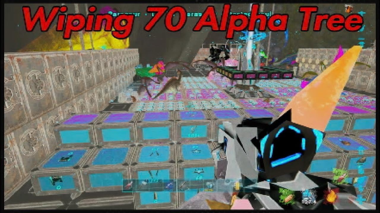 Wiping 70 Alpha Tree | ARK SMALL TRIBES PS5 - YouTube