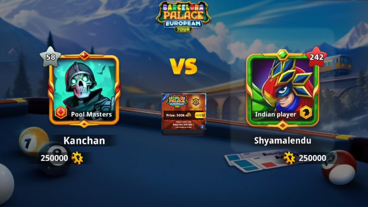 Barcelona Palace European Tour Token Rush 8 Ball Pool - 8Ball Pool ...