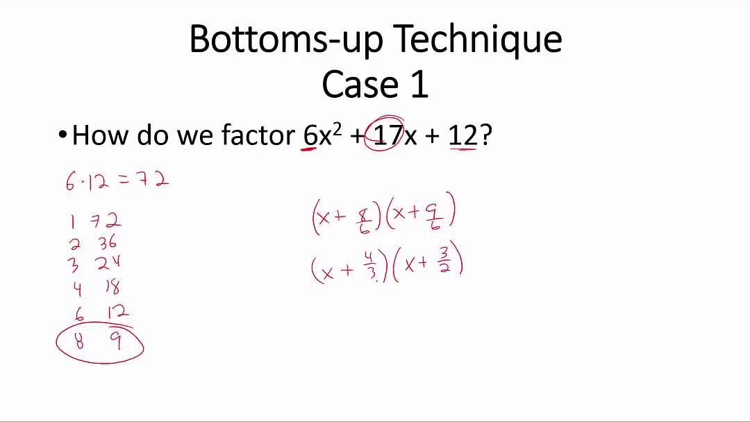 Bottoms up Case 1 - YouTube