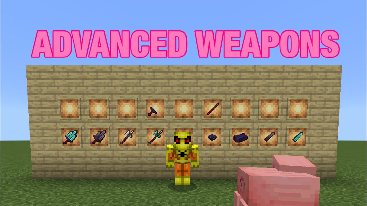 MINECRAFT ADVANCED WEAPONS - YouTube