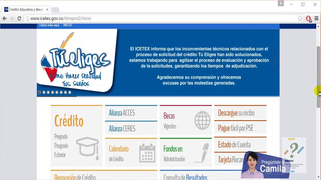 DESCARQUE SU RECIBO DE ICETEX VIDEO CORTO - YouTube