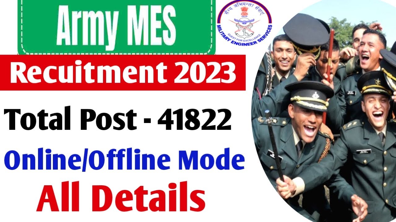 Army MES Recruitment 2023 | Army MES Syllabus,exam pattern,Ege ...