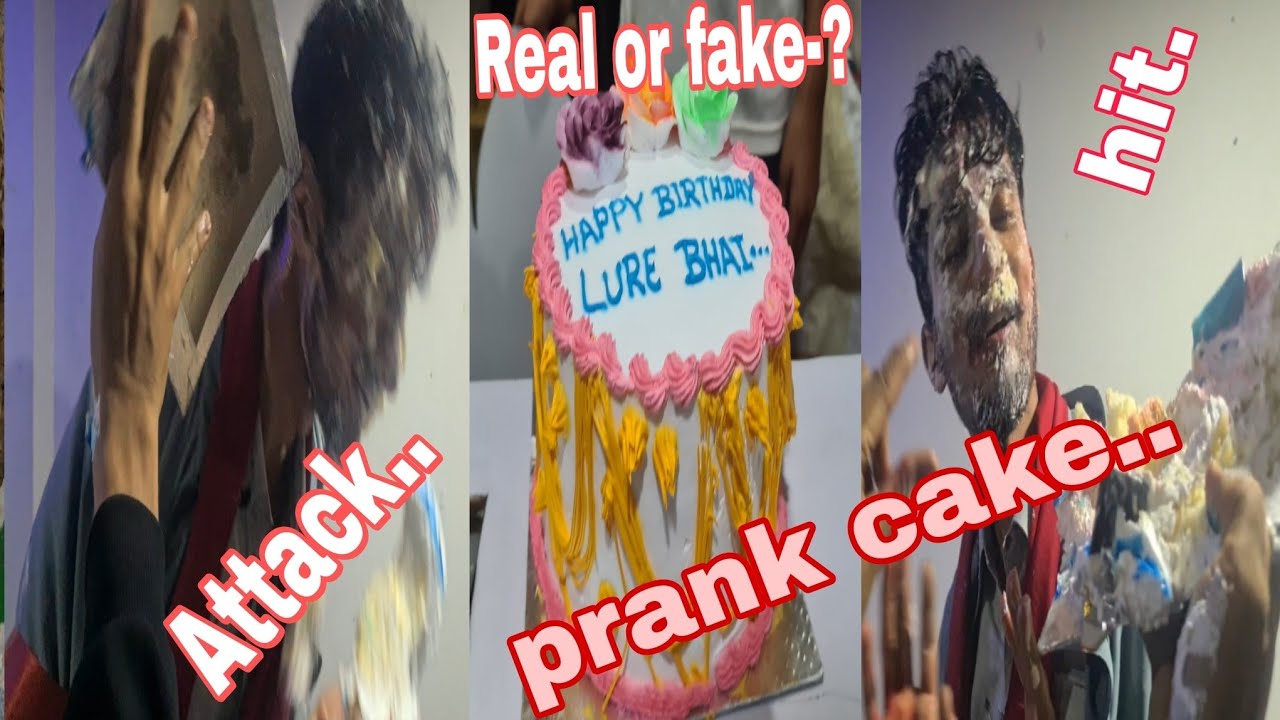 fake cake prank fail |happiest birthday |prank gone wrong.. - YouTube