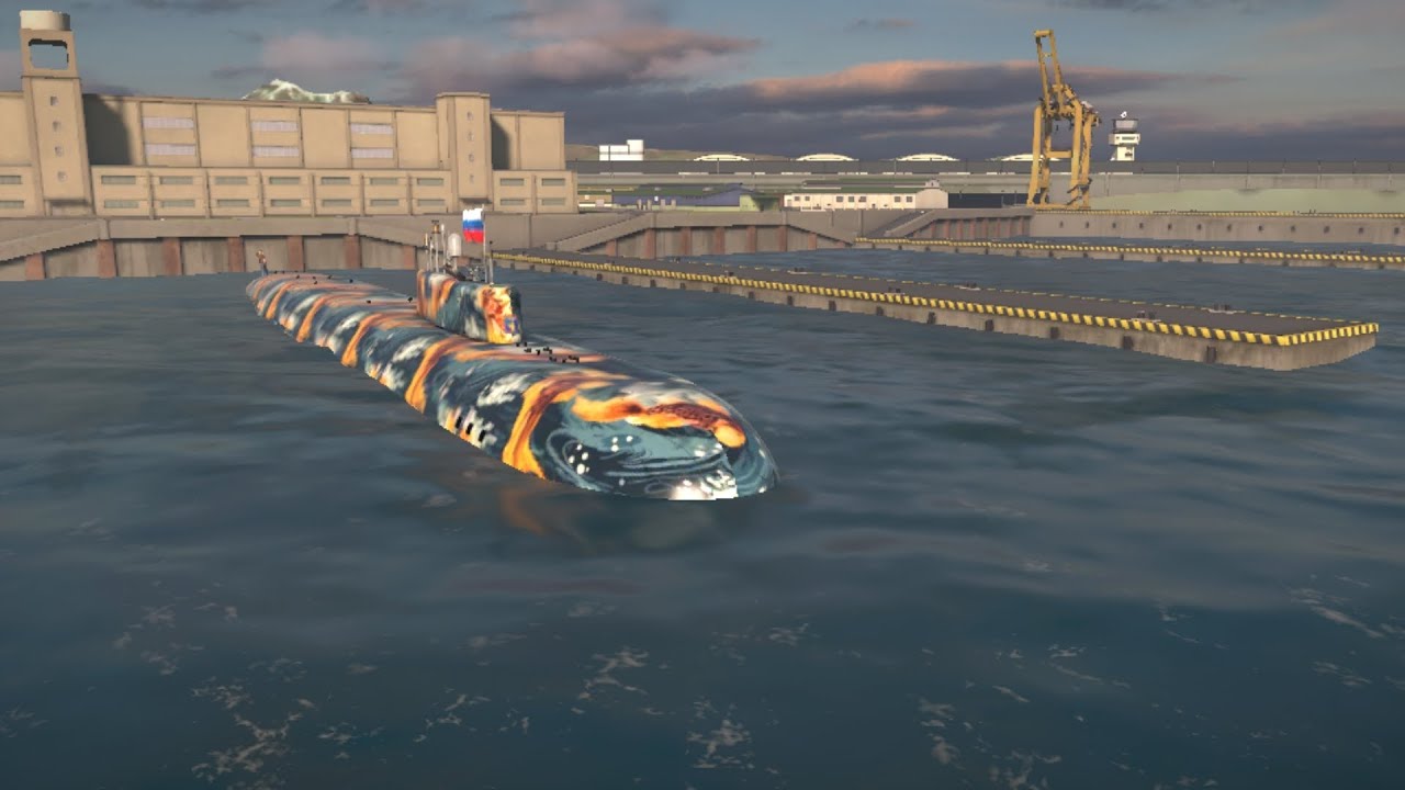 Modern Warships подводная лодка RF Belgorod (K-329) обзор - YouTube