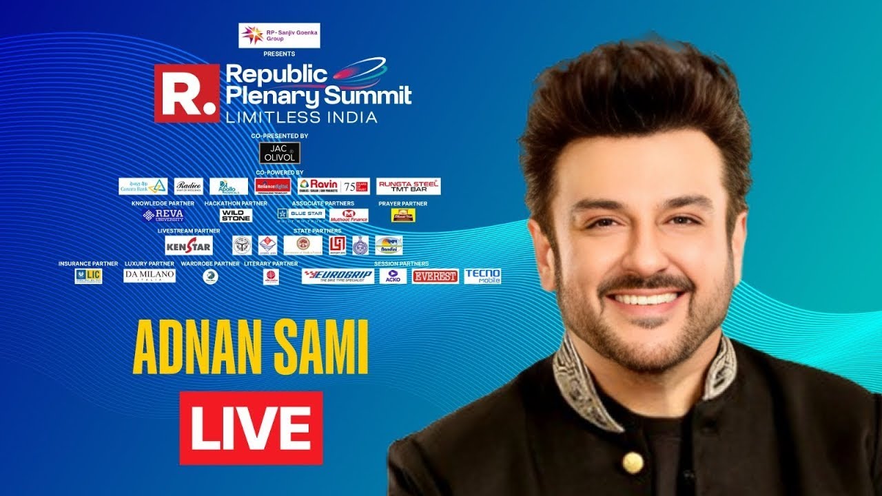 Singer Adnan Sami LIVE At The Republic Plenary Summit 2025 | Limitless ...
