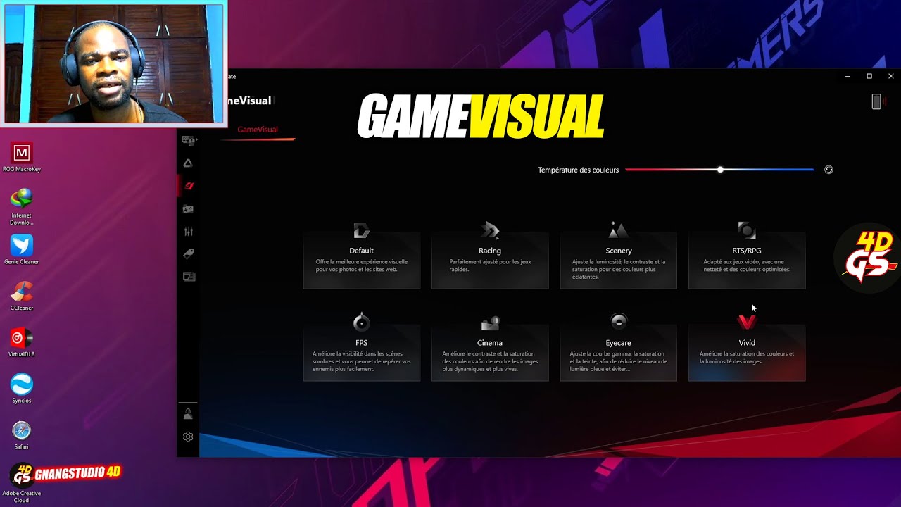 Asus Rog Strix G731GU: Armoury Crate and GameVisual Test - YouTube