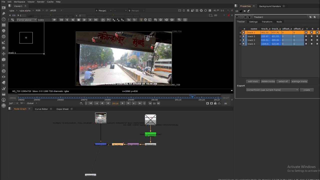 Nuke 2d tracking Part - 2 tutorial - YouTube