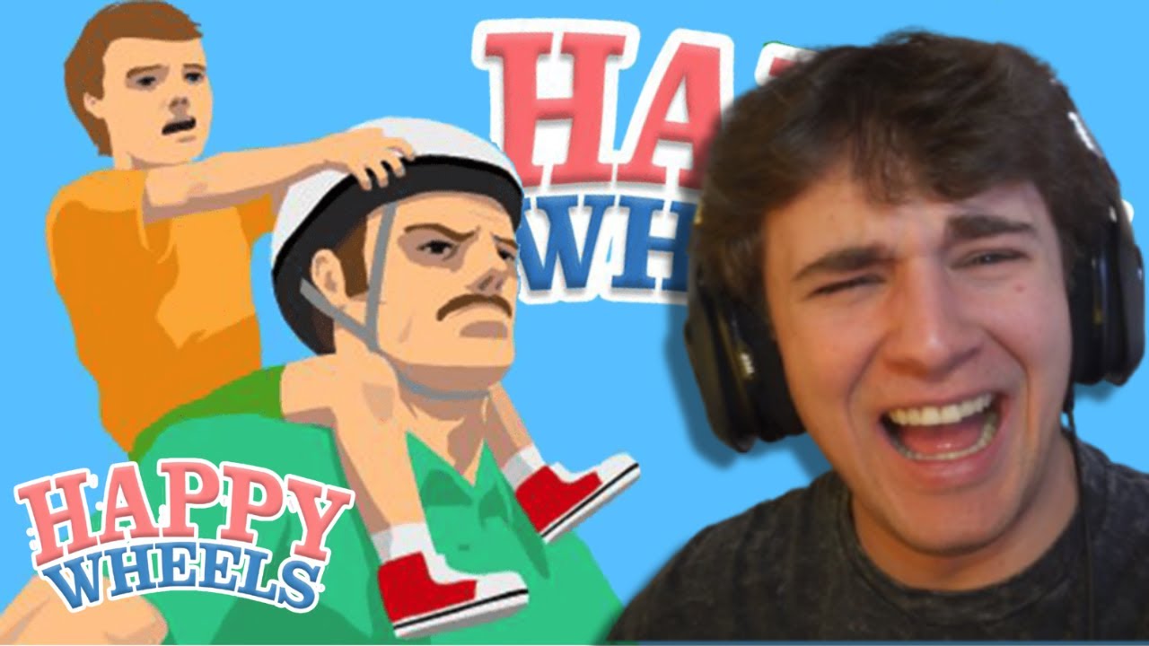 First Time Ever Playing Happy Wheels - YouTube