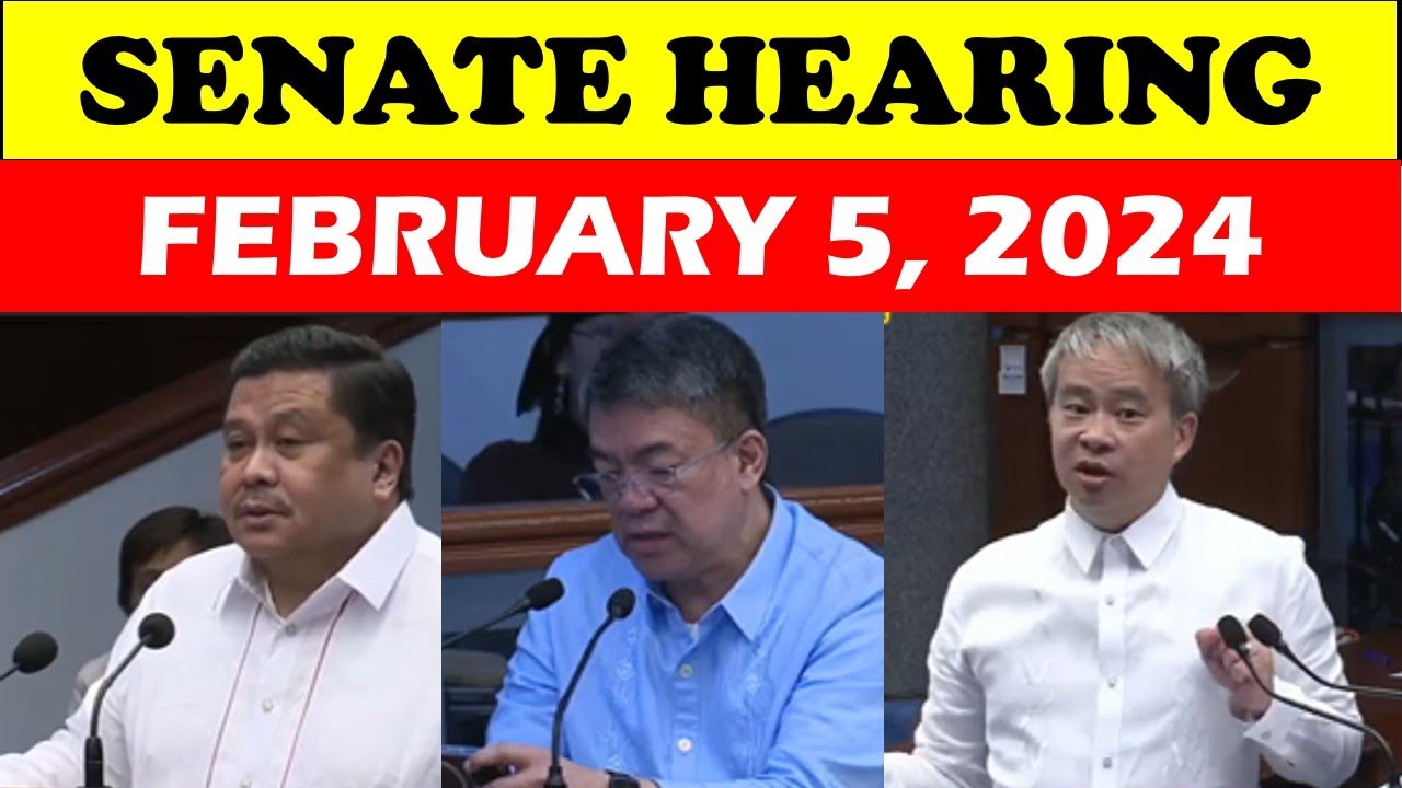 SENATE HEARING (FEBRUARY 5, 2024) @wildtvoreg#senate #bbm # ...