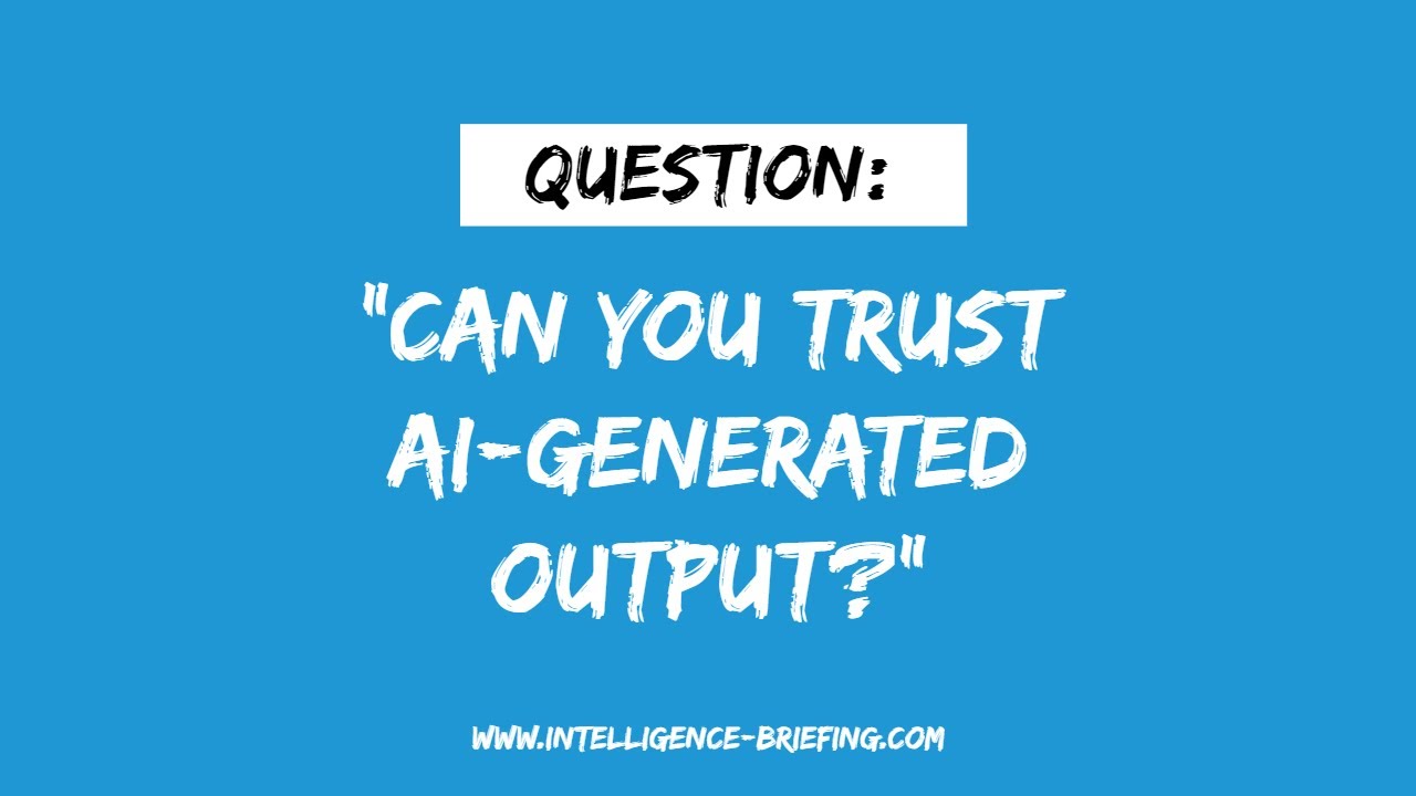 Can You Trust AI-Generated Output? (Guest: Mary Purk) - YouTube