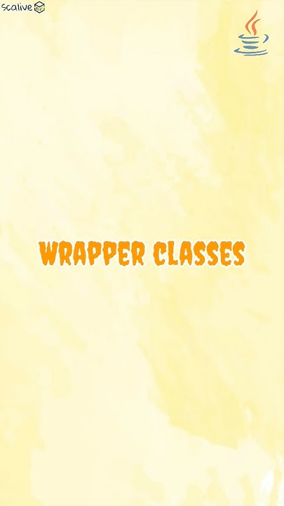 Wrapper Classes Java Scalive Shorts Youtube